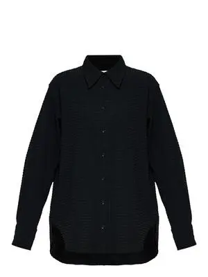 Hunza G Oversized Textured Shirt - Black