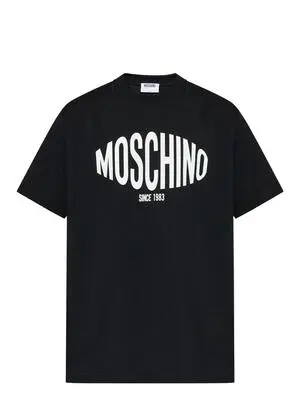 Moschino T-shirt With Printed Logo - Black