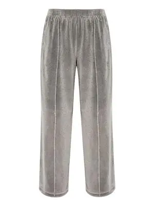 Alexander Wang Alexander Wang Track Pants With Crystal Embellishments Grey