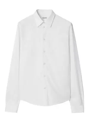 BURBERRY Cotton Poplin Ekd-embroidered Shirt
