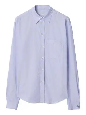 Burberry Cotton Poplin Stripe Shirt - White