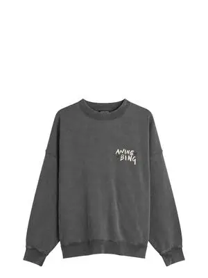 ANINE BING Miles Sweatshirt - Washed Black