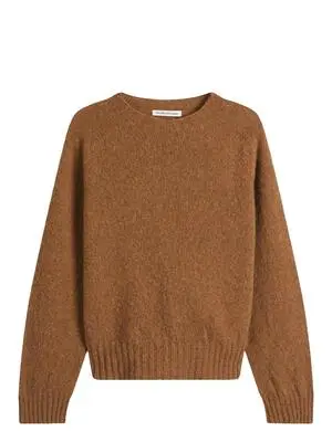 You Must Create Jets Crew Knit Jumper - Brown
