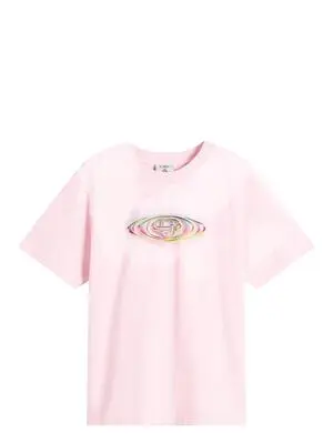 Casablanca Glass Logo Classic T-shirt Pink