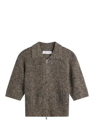 SAMSØE SAMSØE Sakelsie Hairy Knit Cardigan - Fossil Melange