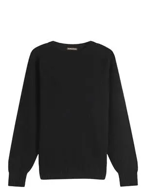 You Must Create Suedehead Crew Neck Jumper - Black