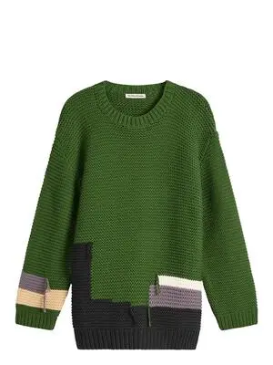 You Must Create Flint Crew Pullover - Green