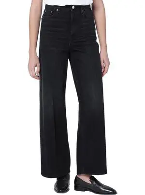 TOTEME Faded Effect Organic Cotton Jeans - Black