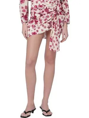 Isabel Marant Ovia Printed Miniskirt - Pink