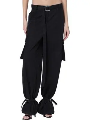 Attico Nylon Trousers - Black