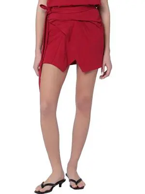 Isabel Marant Berenice Jersey Miniskirt - Red