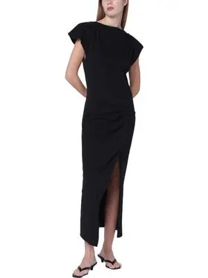 Isabel Marant Long Nadela Jersey Dress - Black