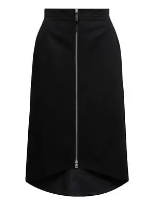 Moncler X Ee72 Edward Enninful Cotton Gabardine Midi Skirt - Black