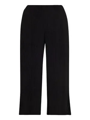 Issey Miyake Pleated Hatching Trousers - Black