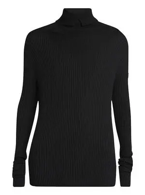 Moncler X Ee72 Edward Enninful Wool Turtleneck Sweater - Black