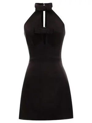 Dress The Population Mina Bow Mini Dress - Black