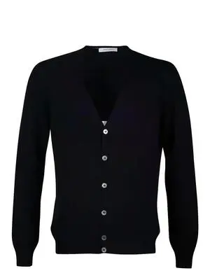 GRAN SASSO V-Neck Cardigan Black