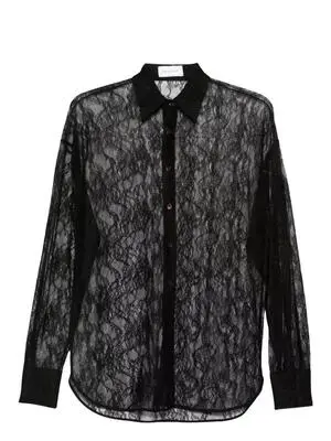 THE NINA STUDIO Lace Buttoned Shirt
