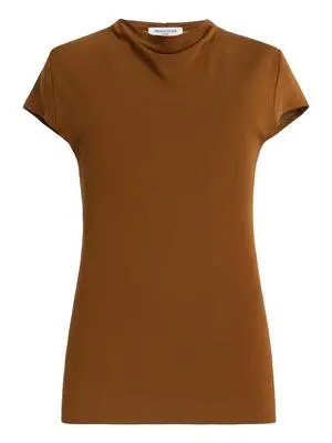 Françoise Nora Jersey Top - Brown