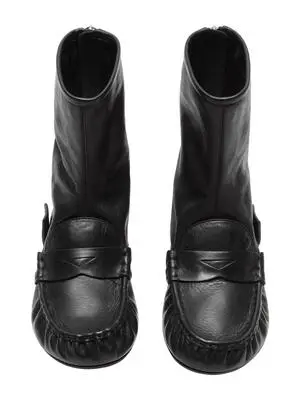 Acne Studios Leather Ankle Boots - Black