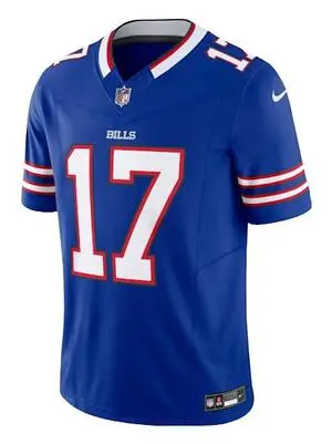 Nike X Nfl Buffalo Bills Josh Allen 17 Tee Shirt - Game Royal