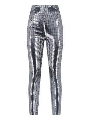 MAISON MARGIELA Metallic Sequin Pants - Silver