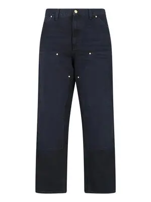 Carhartt Work In Progress Double Knee Straight Jeans - Black