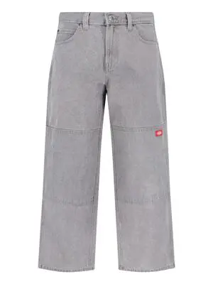 Carhartt Work In Progress Double Knee Straight Jeans - Gray