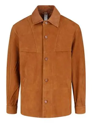 SUNFLOWER Suede Shirt - Brown