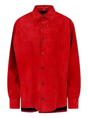 SUNFLOWER Suede Shirt Red