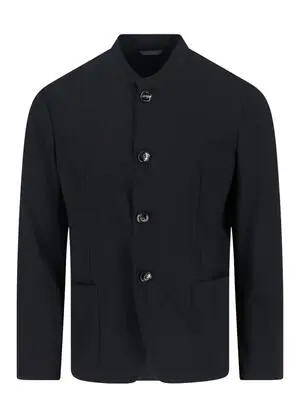 Max Mara Virgin Wool Blazer - Black