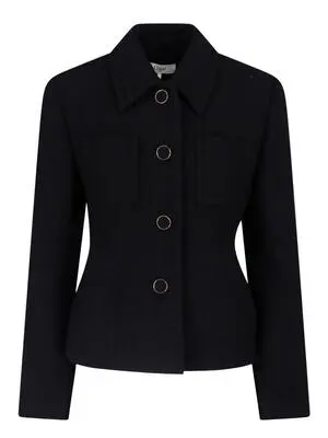 Max Mara Virgin Wool Blazer - Black