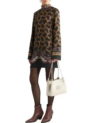Etro Printed A-line Mini Dress - Print On B