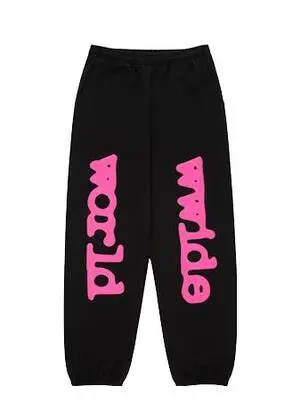 SP5DER Beluga Angel Number Sweatpant - Black