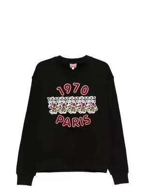 Kenzo Graphic Embroidered Sweatshirt - Black