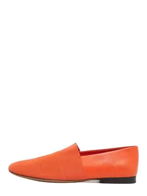 FERRAGAMO Grosgrain And Leather Slippers - Orange