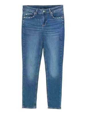 Liu Jo Stud-pocket Denim Jeans - Blue