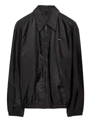 Prada Shirt-style Collar Padded Jacket - Black