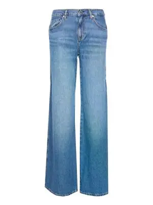 Liu Jo Whiskering Effect Jeans - Blue