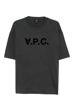 A.p.c. Logo-detail T-shirt - Grey
