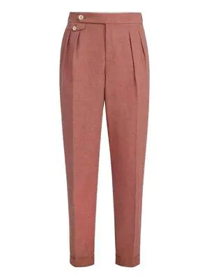 Brunello Cucinelli Pleated Trousers Orange
