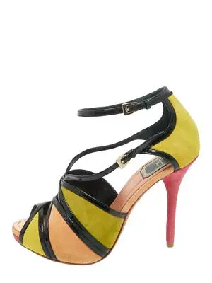 Dior Peep-toe Heeled Sandals - Green