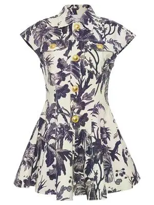 Cara Cara Ryce Floral Mini Dress - White