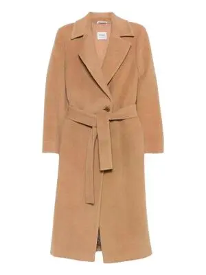 Gianfranco Ferre Belted Single-breasted Coat - Neutrals