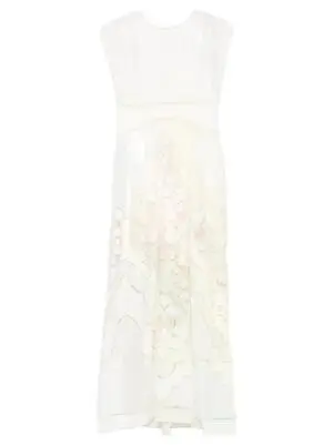Zimmermann Daylight Waisted Lace Maxi Dress - White