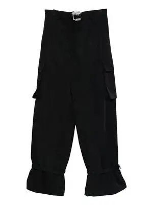 Attico Buckle-detail Pocket Trousers - Black