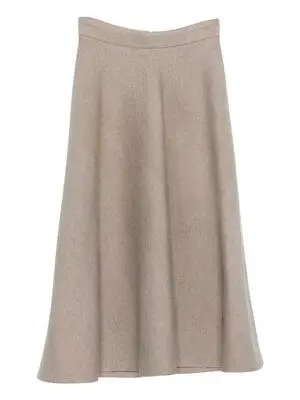 Max Mara A-line Midi Skirt - Neutrals