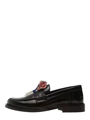 Filling Pieces Bouquet Loafers - Black