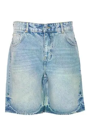 REPRESENT Denim Button-fastening Shorts - Blue