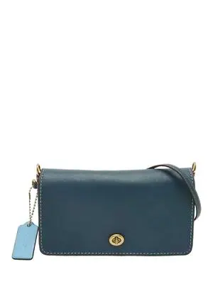 COACH® Leather Dinky Crossbody Bag - Blue